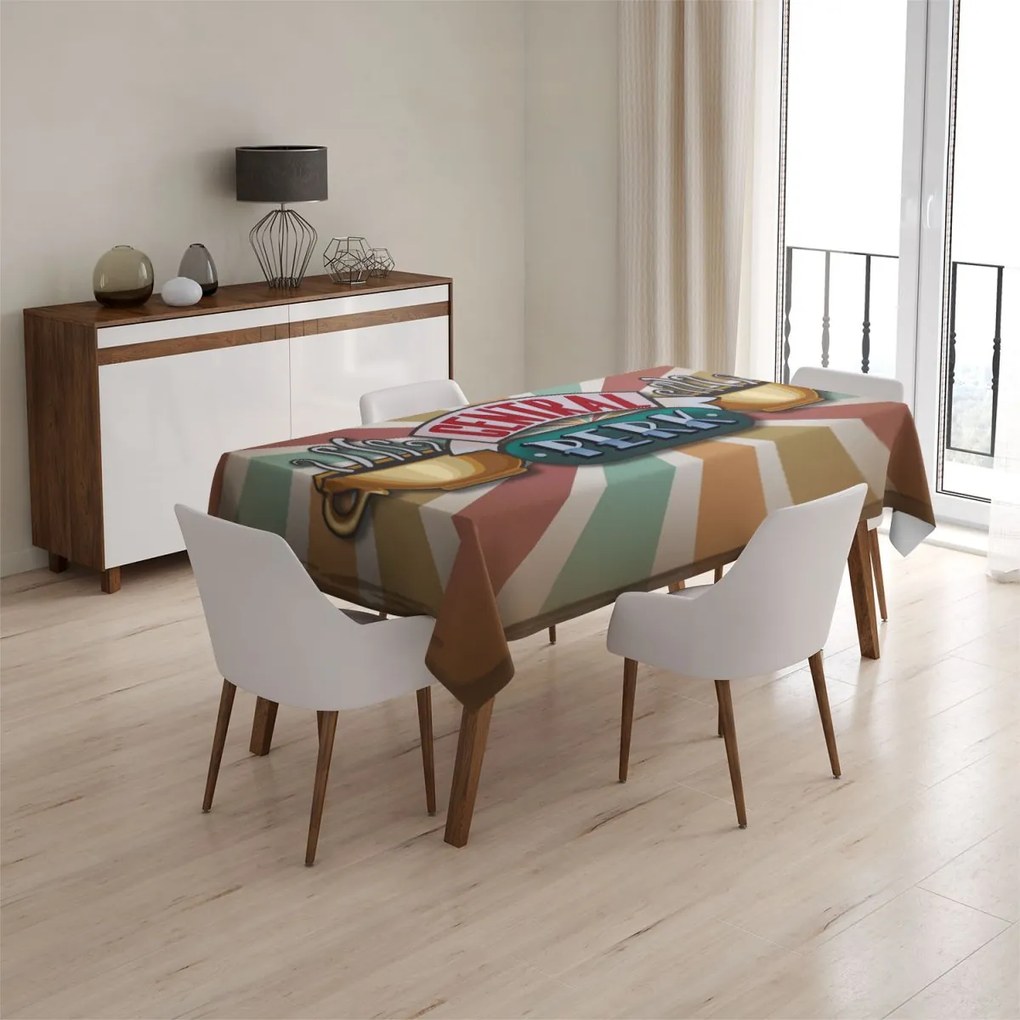 Sablio Ubrus Seriál přátelé CENTRAL PERK Abstrakce - 90x90 cm