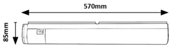 Rabalux 78029 - LED Podlinkové svítidlo se zásuvkou DUDDU LED/17W/230V černá