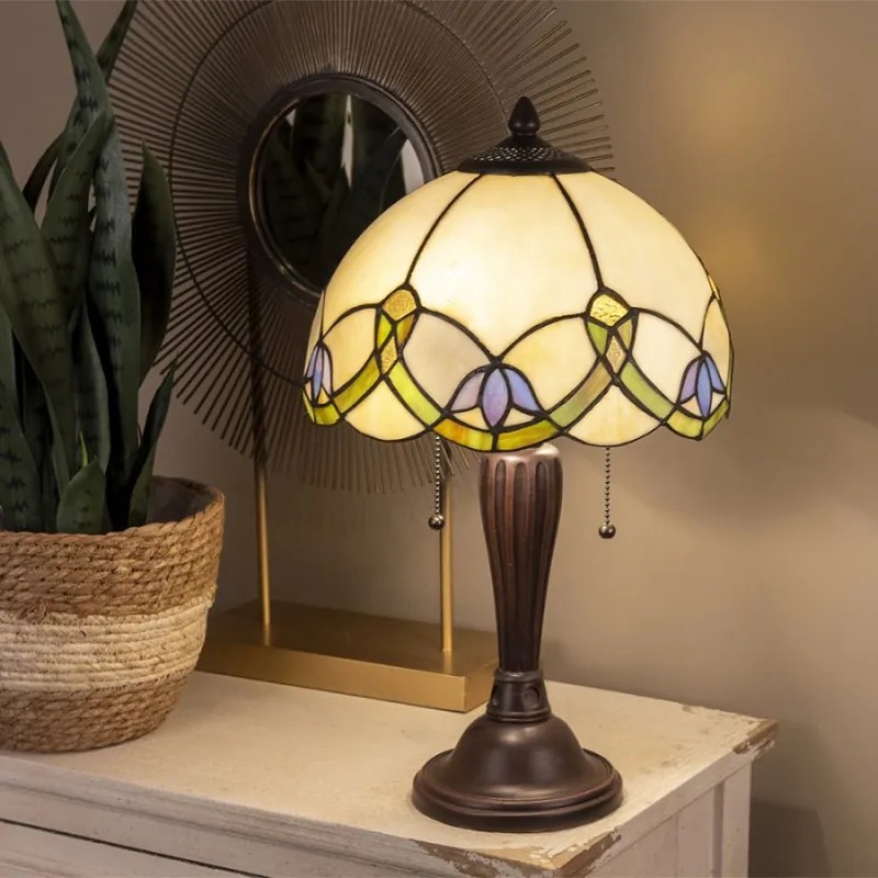 Stolní lampa Tiffany Laurie – 30x50 cm