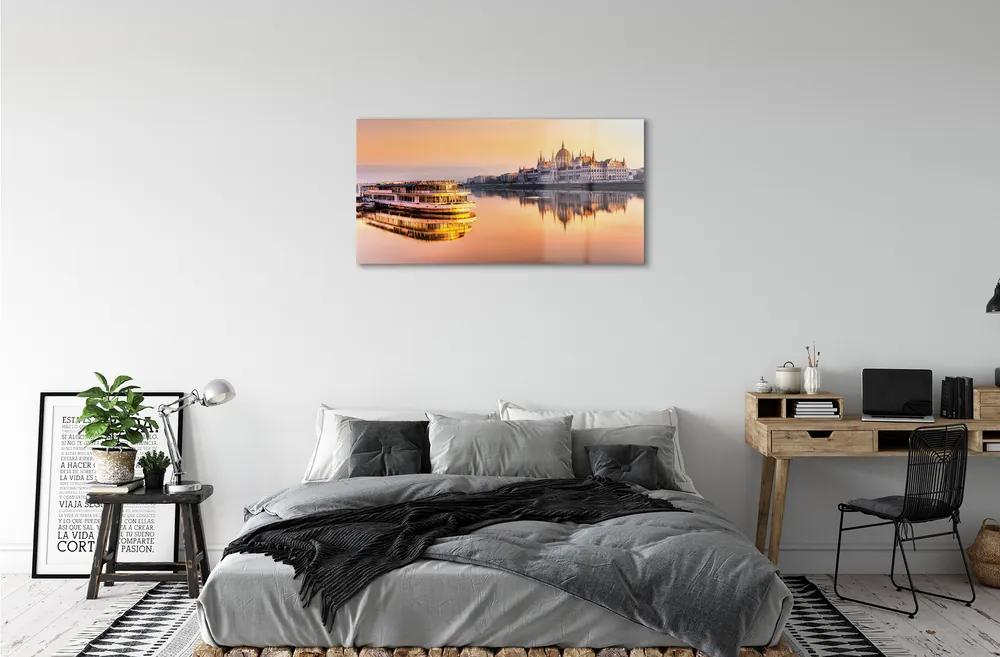 akrylový obraz West mořská loď 100x50 cm