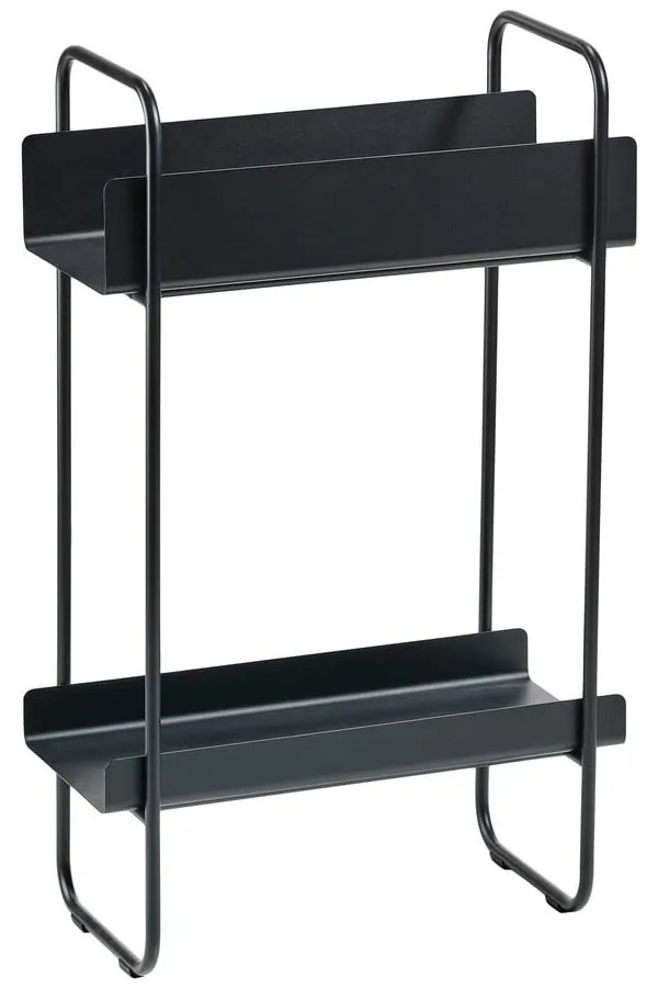 Černý kovový konzolový stolek 24x48 cm A-Console – Zone