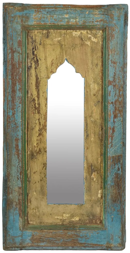 Sanu Babu Zrcadlo v rámu z teakového dřeva, 34x5x68,5cm