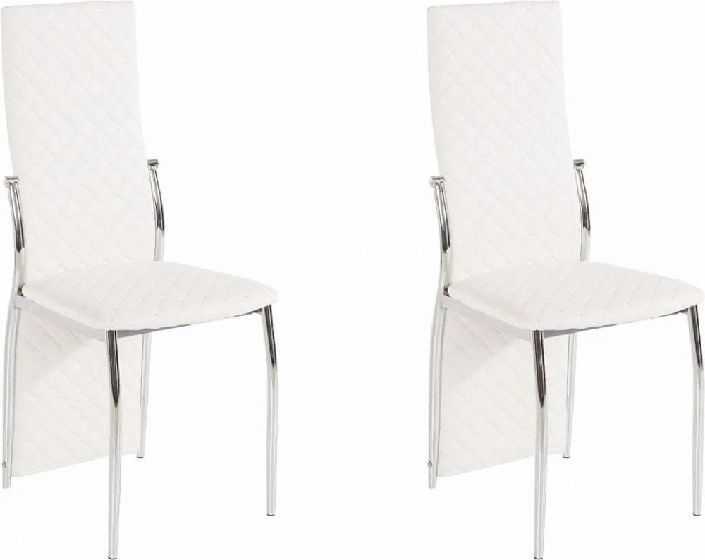 Danish style Jídelní židle Willi (SET 2 ks), bílá