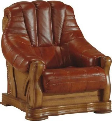 Casarredo - Komfort nábytek Rustikální řeslo DEREK II kůže | potah: kůže K-18,barva: moření 16