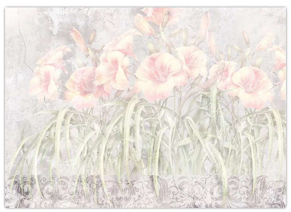 Obraz - Freska lilií (70x50 cm)