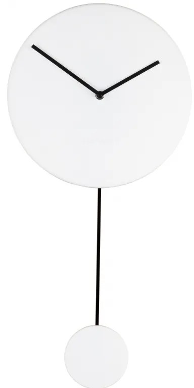 Nástěnné hodiny ZUIVER MINIMAL Ø 30 cm, bílá