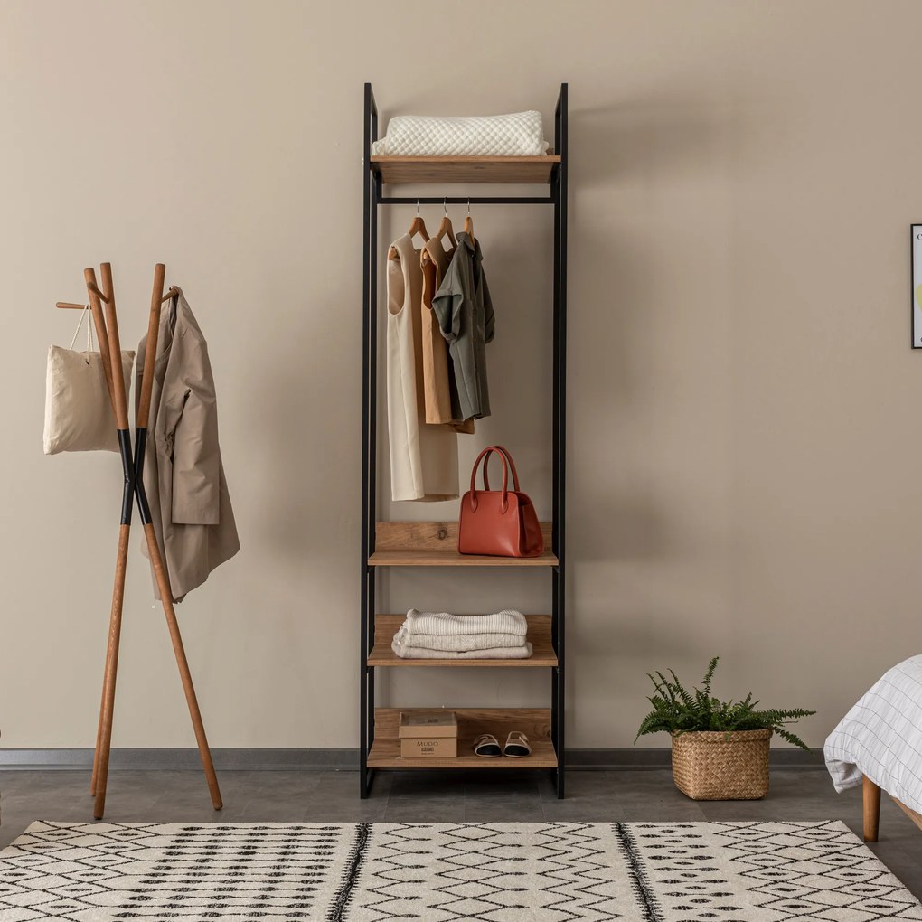 Kalune design Otevřená šatní skříň s šuplíky DYNAMIC 225x192 cm