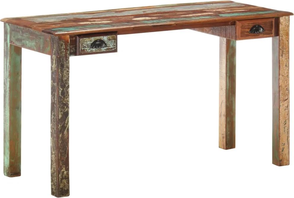 Psací stůl Ascot - masivní recyklované dřevo | 130x55x76 cm