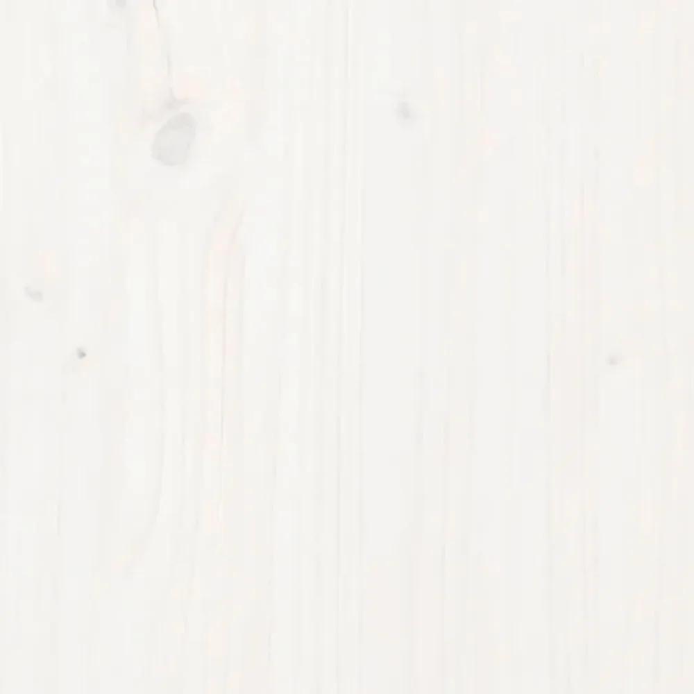 Petromila Knihovna / dělicí stěna bílá 80x30x199,5 cm masivní borovice