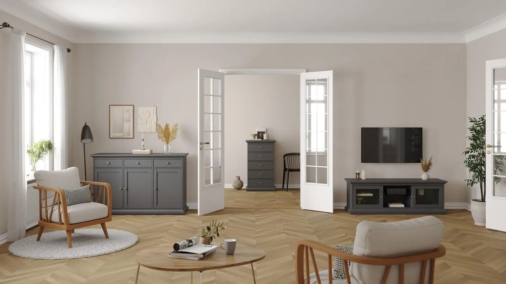 FALCO Komoda Provence 824 šedá