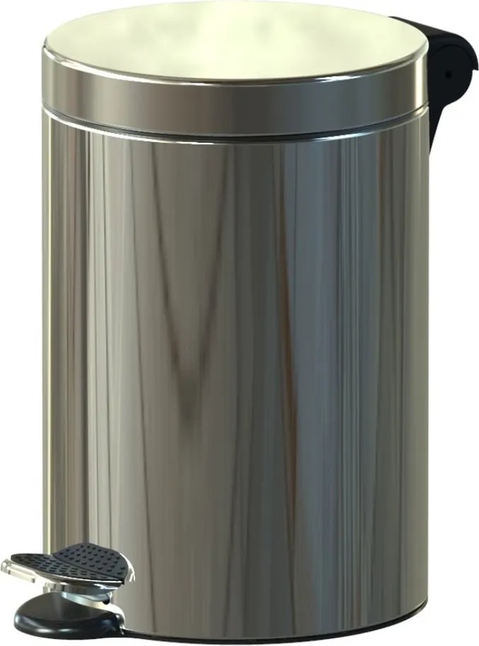 Odpadkový nášlapný koš EnpragFreedom Fresh 5l, lesklá nerezová ocel