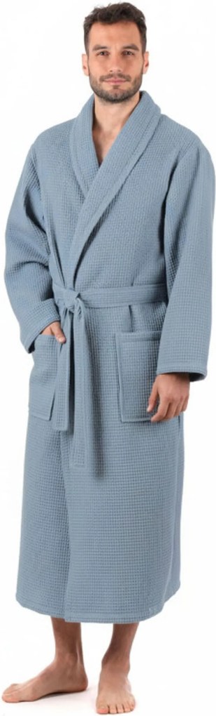 Unisex župan Esbo vaflový 21 23 5456 denim - S