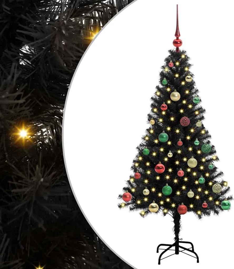 Vánoční stromeček Černá 150 cm PVC 3396473