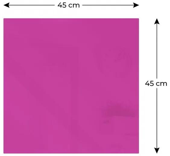 Allboards,Magnetická skleněná tabule Mademoiselle Fuchsia 45x45 cm, TS45x45_20_89_0_0