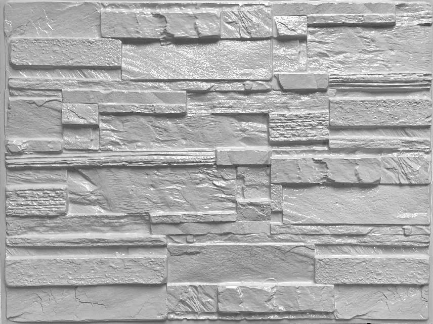 Obkladové panely 3D PVC 22, cena za kus, rozměr 440 x 580 mm, ukládaný kámen šedý, IMPOL TRADE