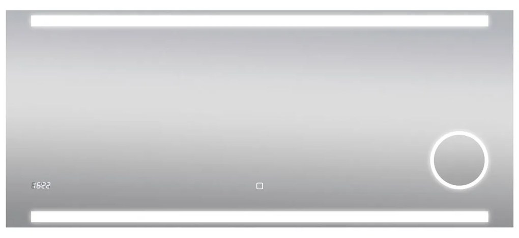 Silver Zrcadlo s LED osvětlením Rey, 140 × 60 cm