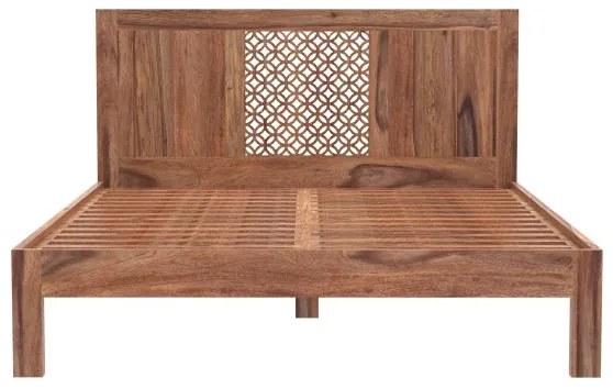 Indický nábytek - Postel Mira 160x200 z indického masivu palisandr Only stain