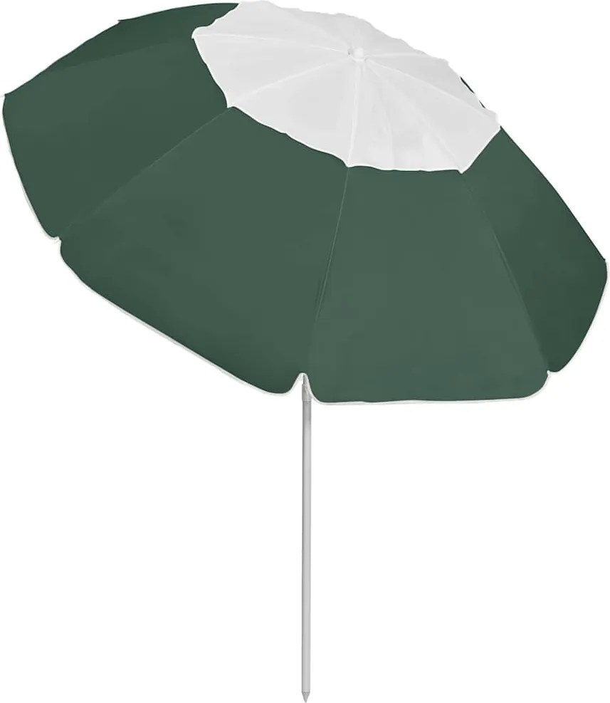 Plážový slunečník zelený 300 cm 314717