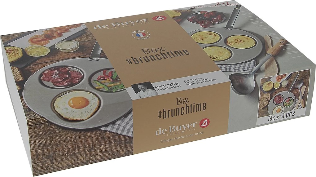 Dárkový box s pánví na lívance P.10cm de Buyer BRUNCHTIME