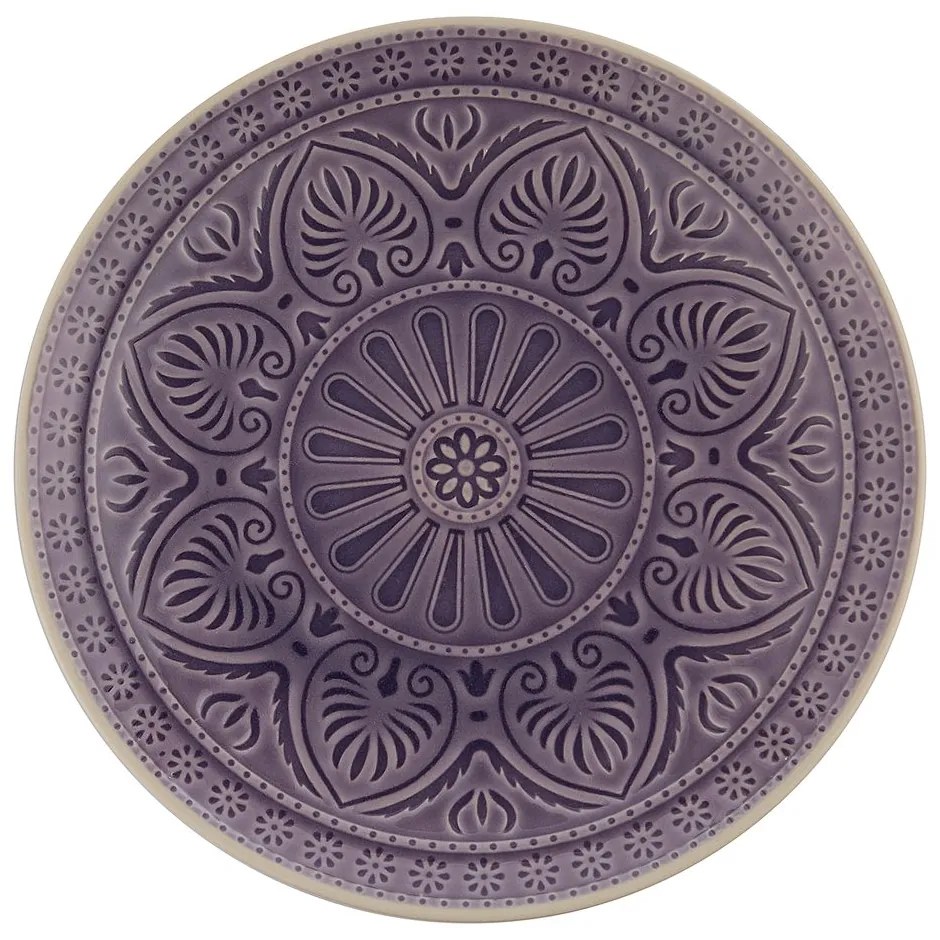 SUMATRA Talíř 25 cm - levandulová