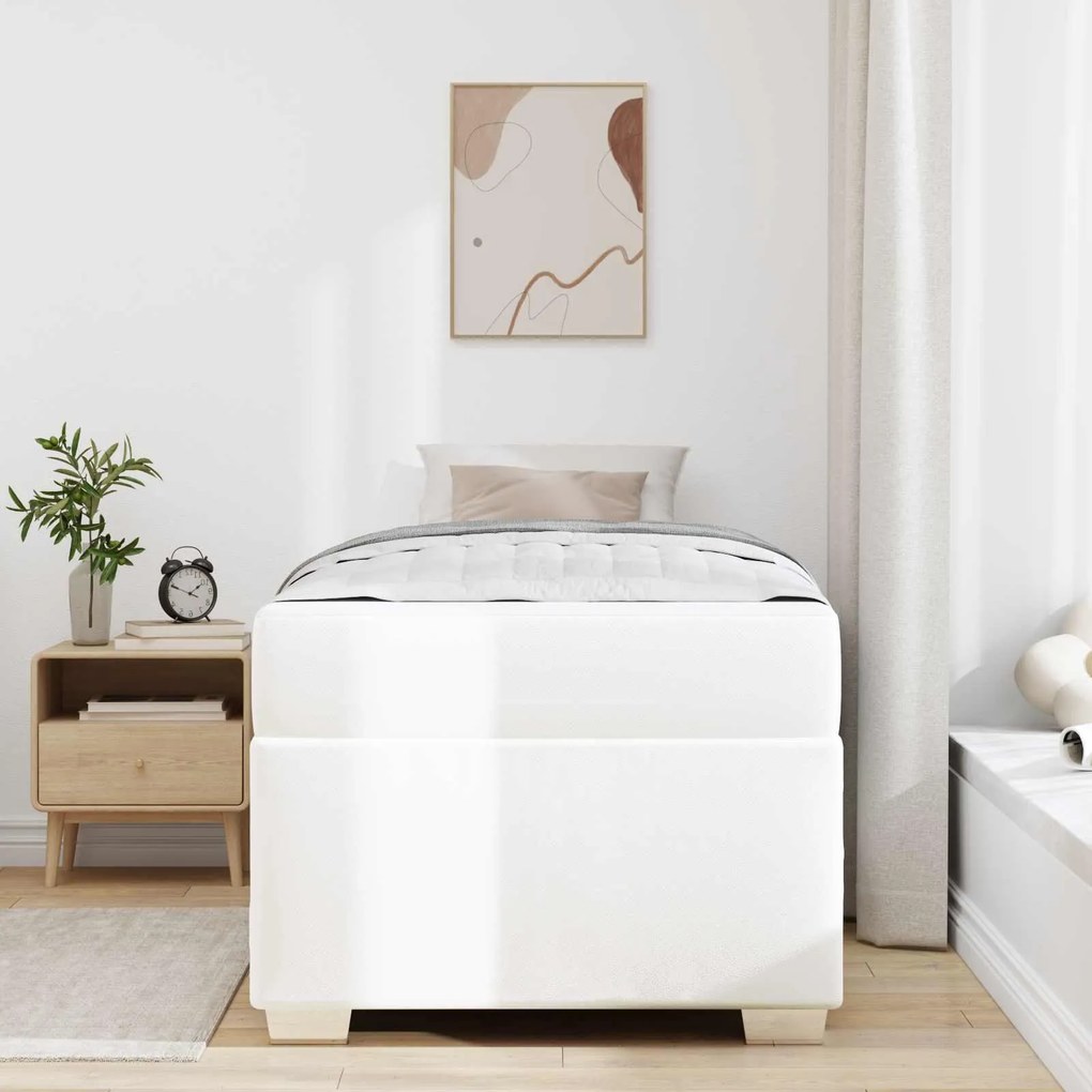 Rám postele Bílá 100 x 200 cm PVC 3399227