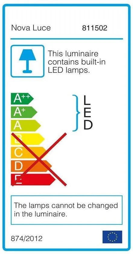 NV 811502 Venkovní nástěnné svítidlo PULSAR tmavě šedý ABS LED 2W 3000K 220-220V 32st. IP54 - NOVA LUCE