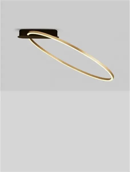 LED stmívatelné zlaté moderní stropní svítidlo Kiklos