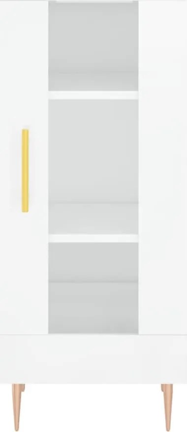 vidaXL Skříň highboard 34,5 x 34 x 180 cm kompozitní dřevo [3199419] Barva: Černá