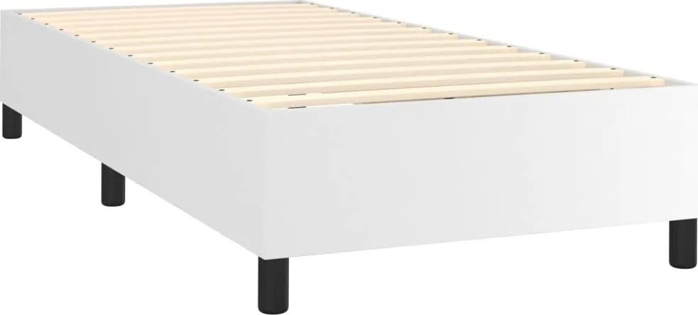 vidaXL Box spring postel s matrací 80 x 200 cm umělá kůže [3128878] Barva: Černá