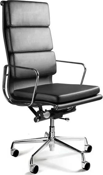 Office360 Kancelářská židle UN-605BL, pravá kůže