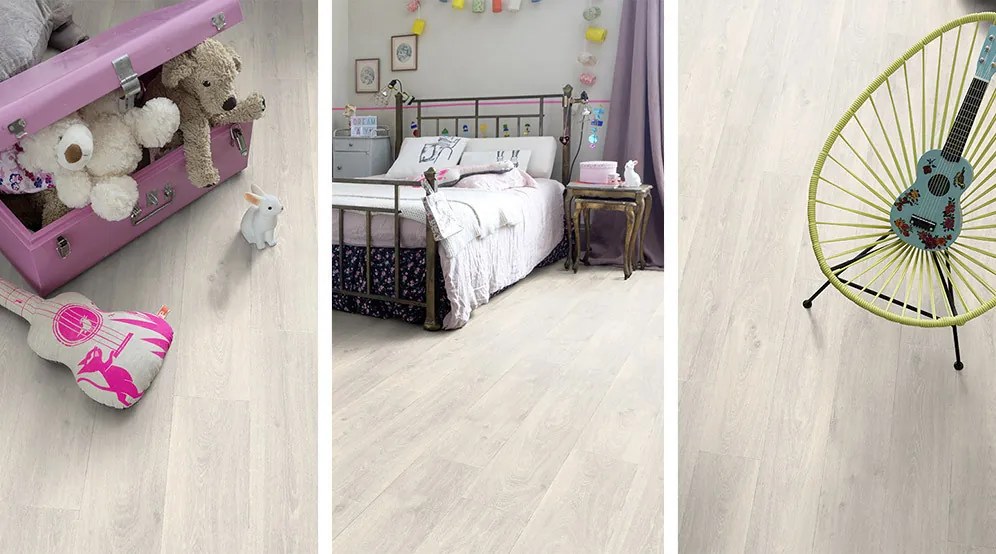 PVC podlaha - lino Gerflor TEXLINE 0515 Noma Blanc - světlý dub ŠÍŘKA: 4 m