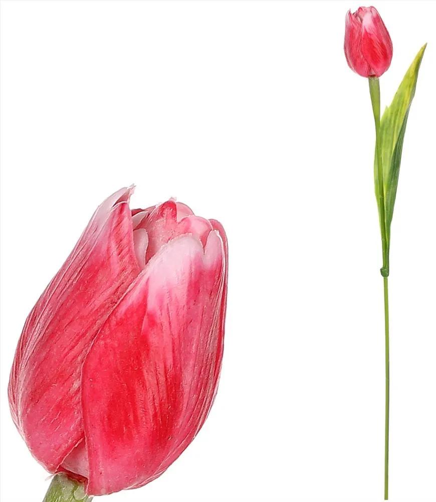 Tulipán plastový v červené barvě SG60104 RED
