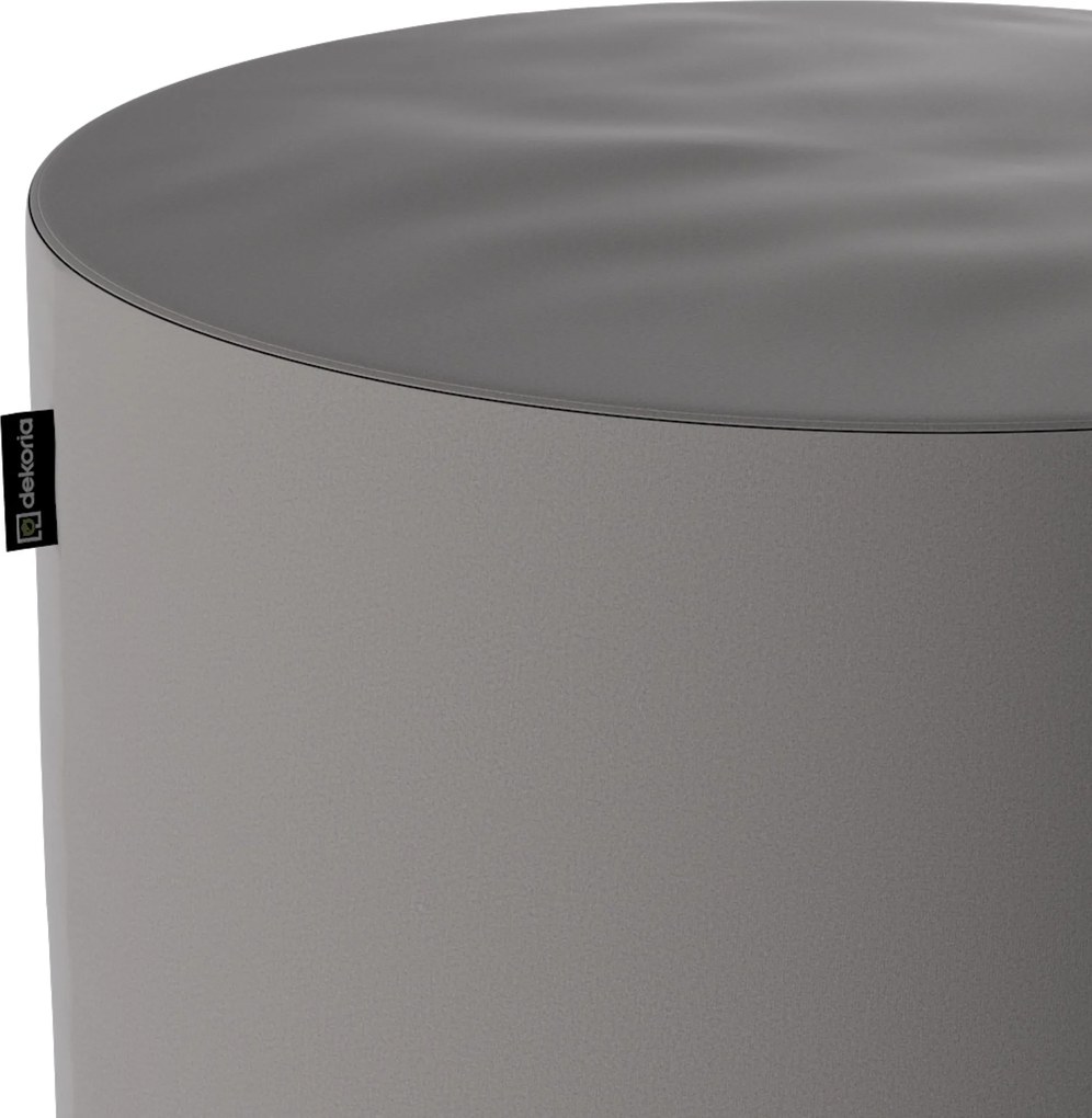 Sedák Barrel- válec pevný barva šedá látka lesklé, sametová