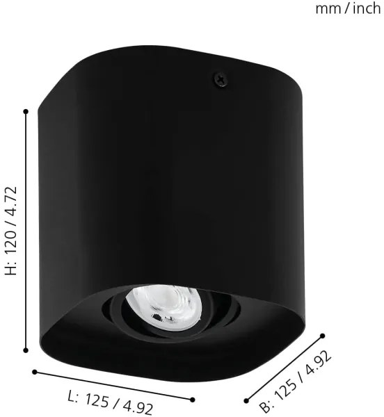 Eglo 99673 - LED RGBW Stmívatelné bodové svítidlo CAMINALES-Z 1xGU10/5W/230V