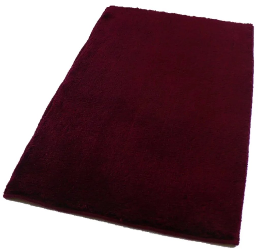 ROUTNER Koupelnová předložka UNI COLOR Bordo - Bordo / 80 x 150 cm