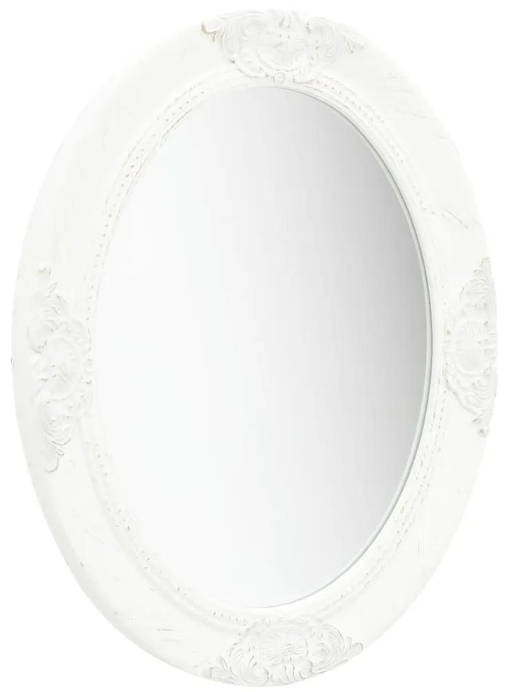 vidaXL Nástěnné zrcadlo barokní styl 50 x 60 cm bílé