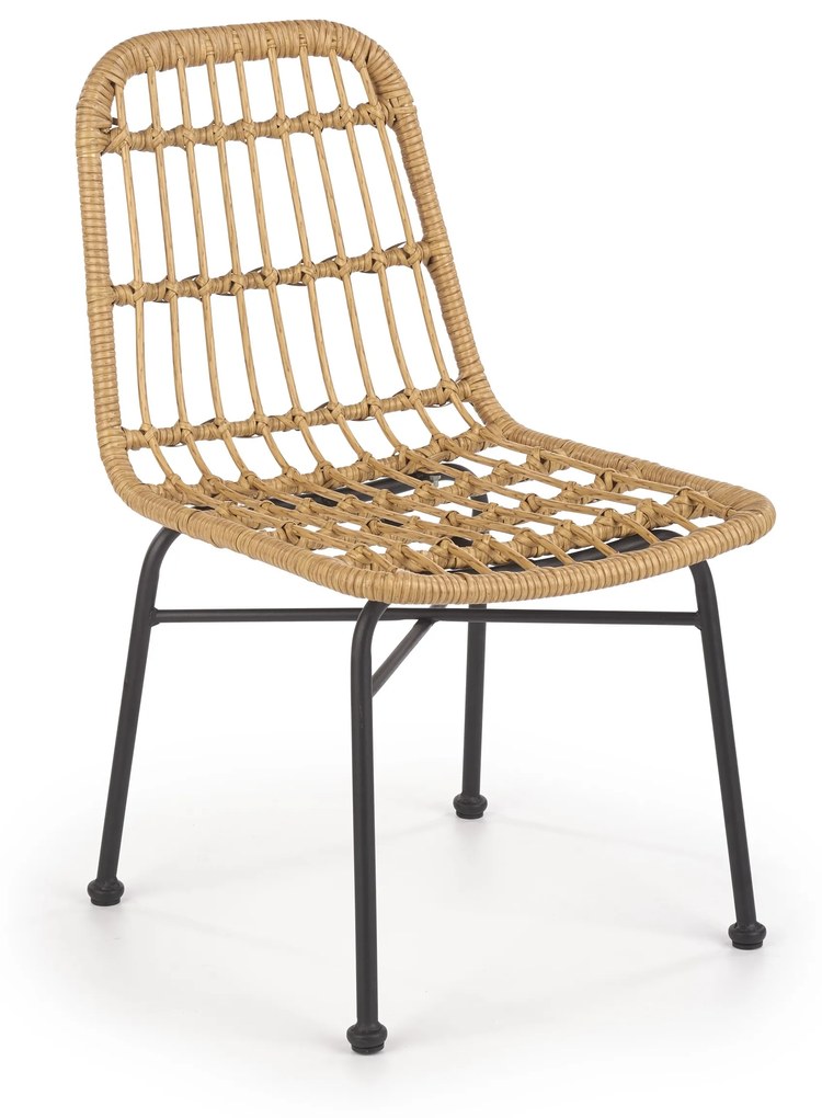 Jídelní židle K401 černá / přírodní