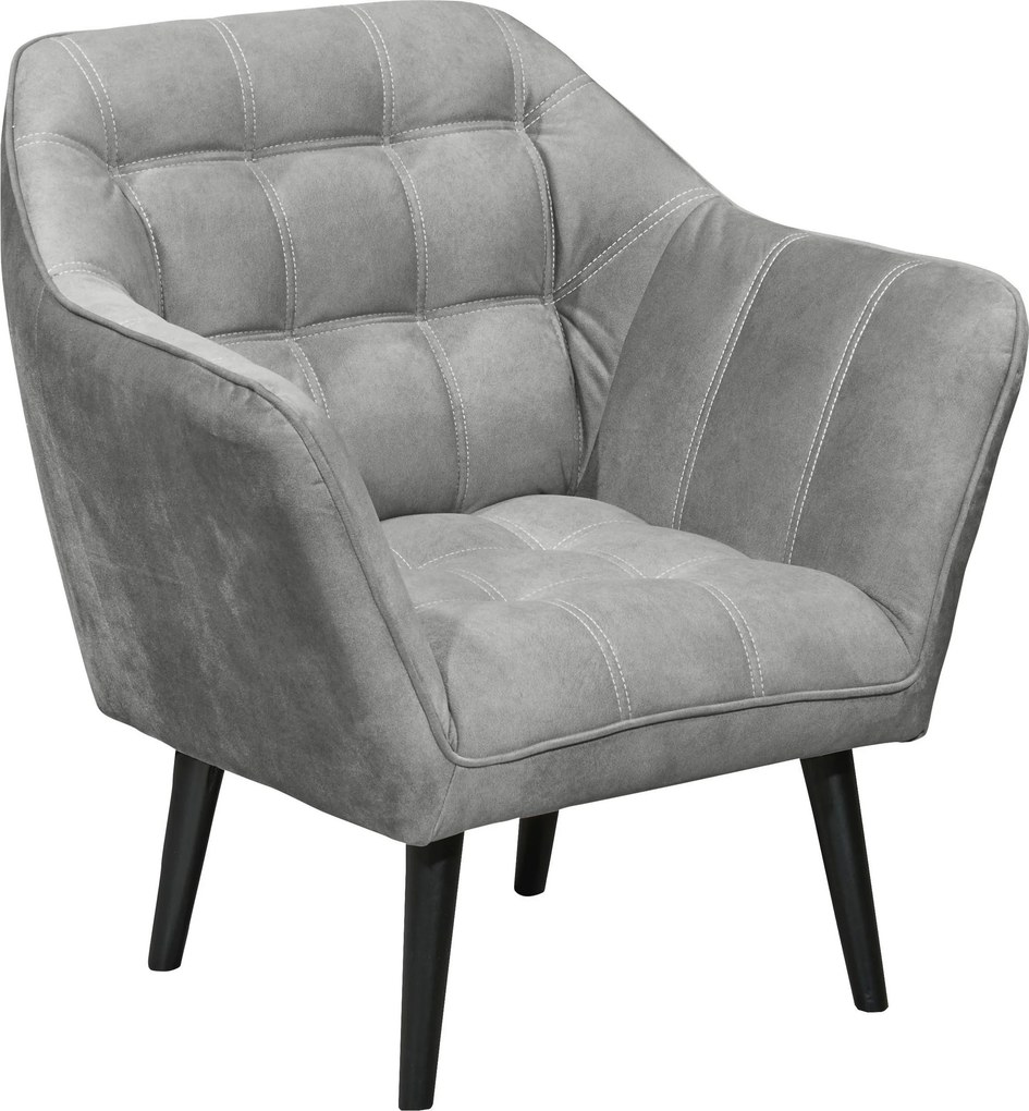 XXXLutz KOKTEJLOVÉ KŘESLO, textil, kompozitní dřevo, šedá MID.YOU - Křesla klasická - 002220053009