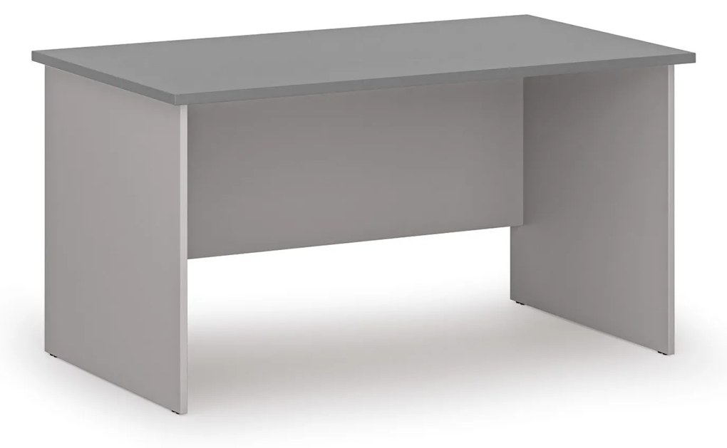 Kancelářský psací stůl PRIMO GRAY, 140x80 cm, šedá/grafit