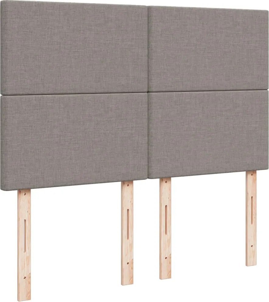 Box spring postel s matrací taupe 140x200 cm textil 3292808
