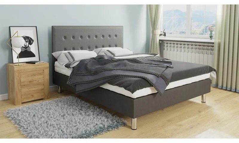 Kontinentální postel Estelle, Rozměr postele: 160 x 200 cm, Potah: Solo 260