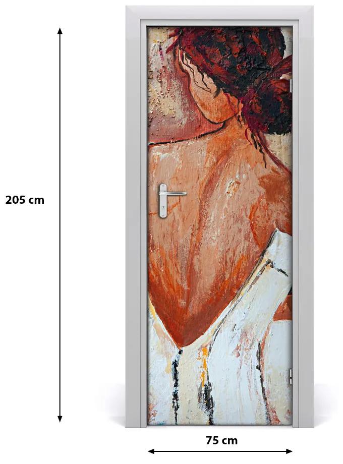 Samolepící fototapeta na dveře Žena 75x205 cm