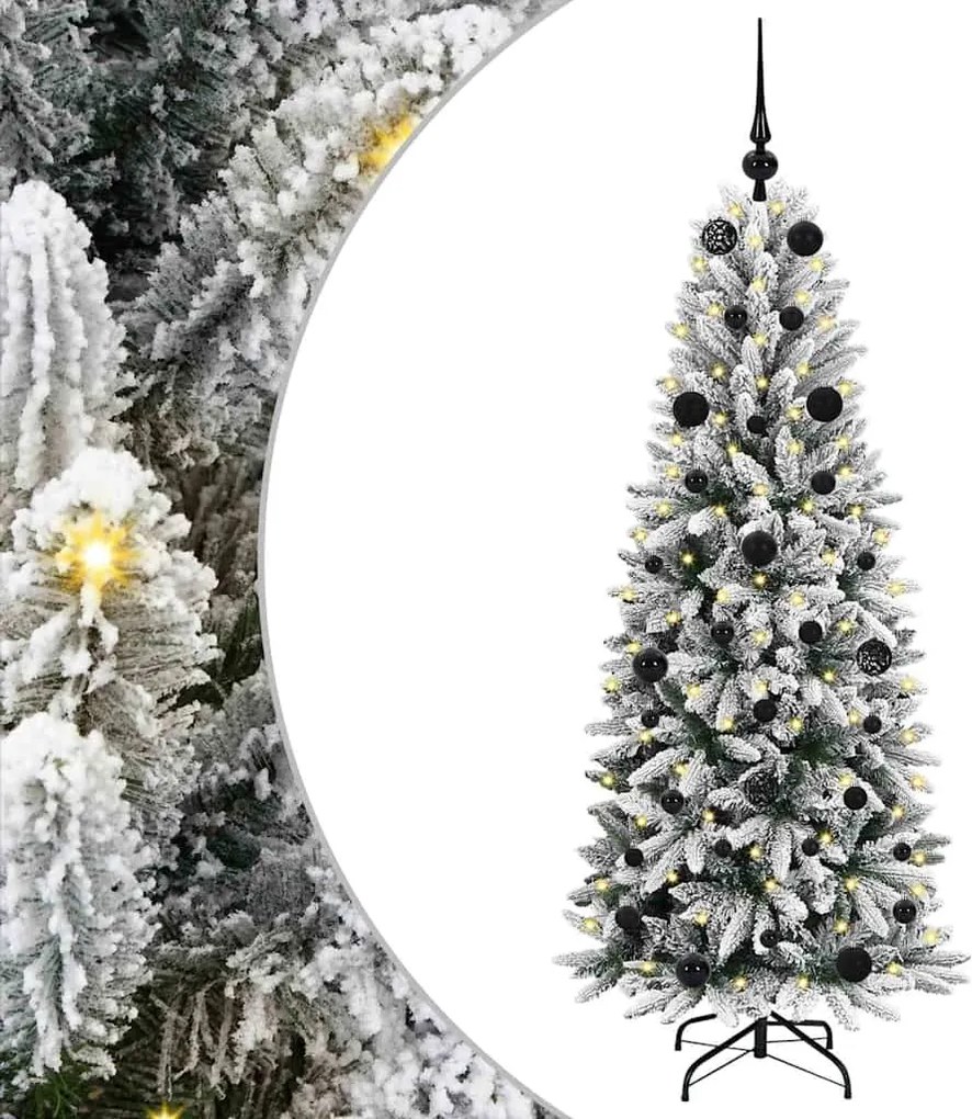 Umělý vánoční stromeček Bílá 150 cm PVC, plast, ocel a PE 3396034