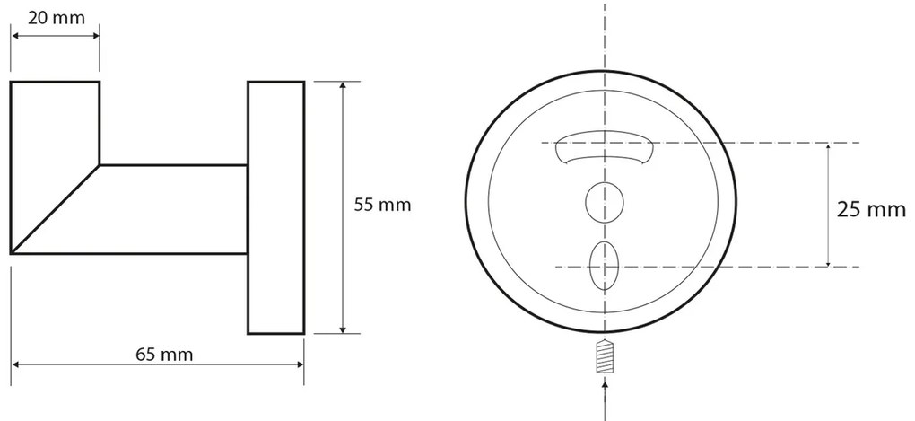 SAPHO XB201 X-Round Black háček, černá