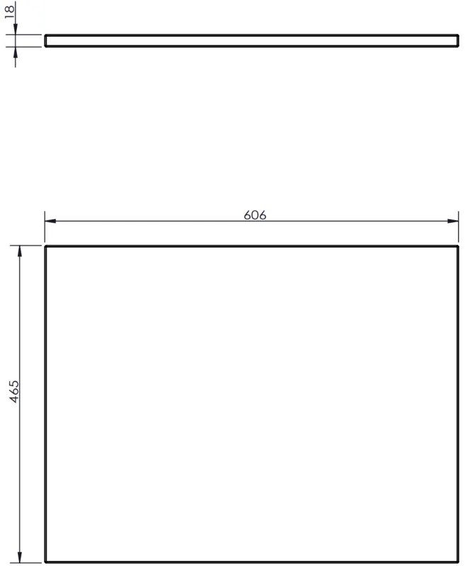 Mexen Rivel, koupelnová skříňka 60 cm s pracovní deskou, 2 zásuvky, drážkovaná, matná šedá, 91A20-06047-2-BFFC62