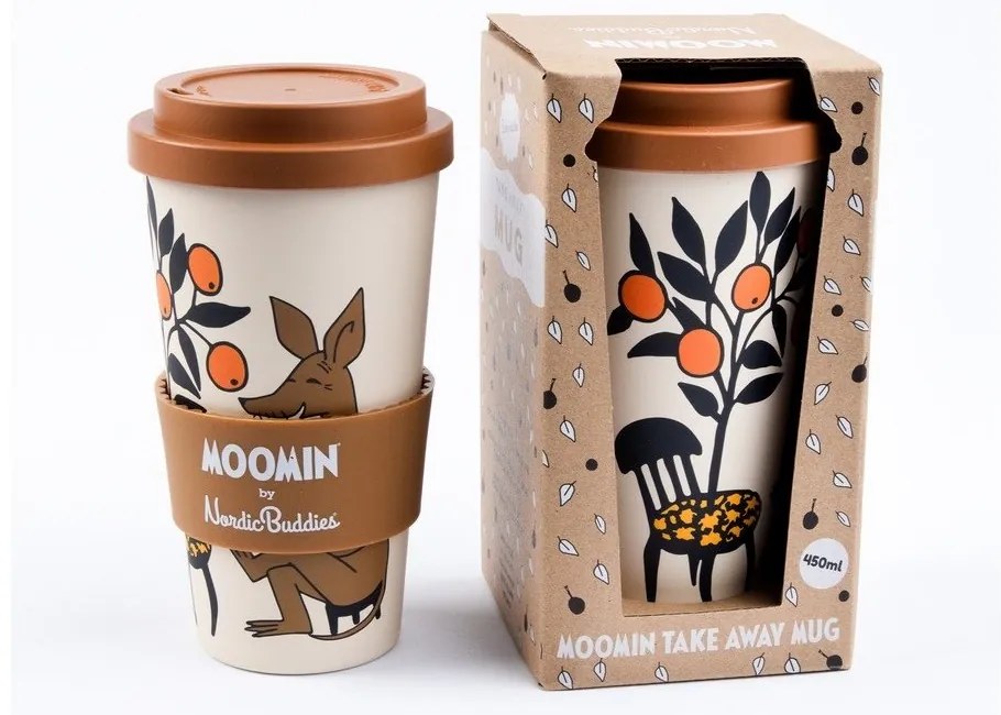 Cestovní hrnek Moomin Sniff béžový 450ml, NordicBuddies Finsko