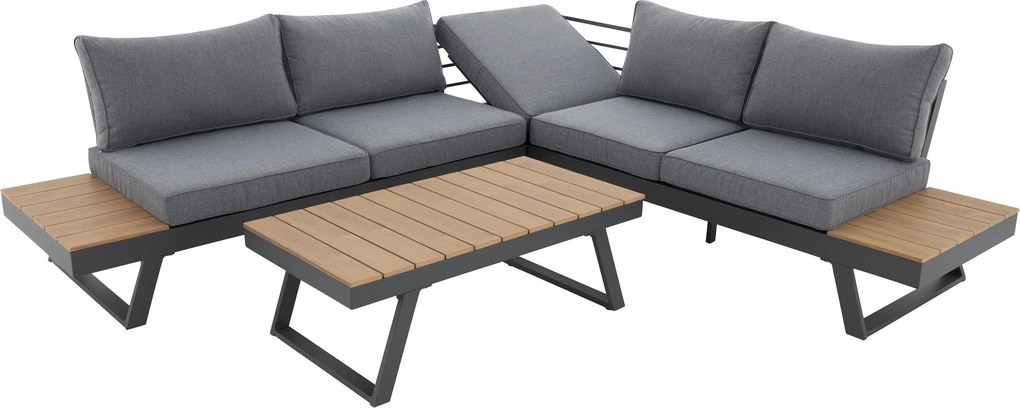 Doppler LIVORNO LOUNGE set - rohová zahradní souprava - Rozbalené zboží (N638)