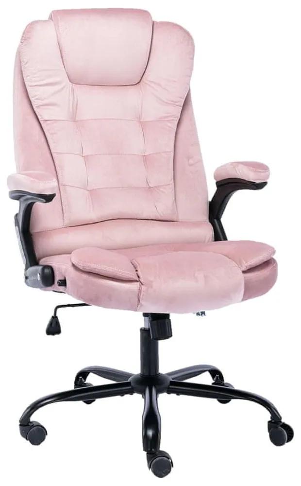 Petromila Kancelářská židle růžová samet