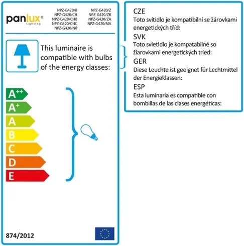 Bodové nábytkové svítidlo Panlux NPZ-G420/NB 12V G4 nikl broušený (nerez)