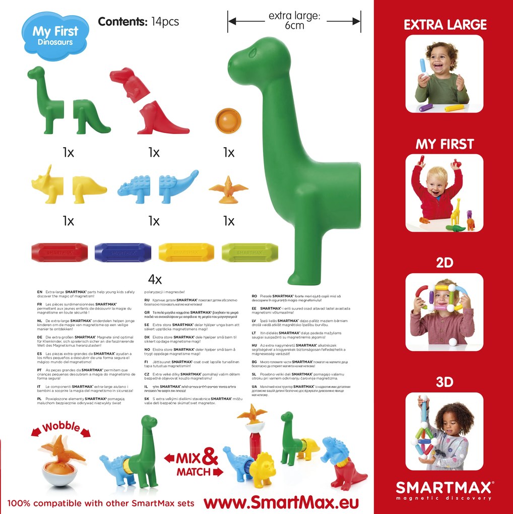 SmartMax - Moji první dinosauři - 14 ks